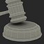 legal gavel set 3d c4d