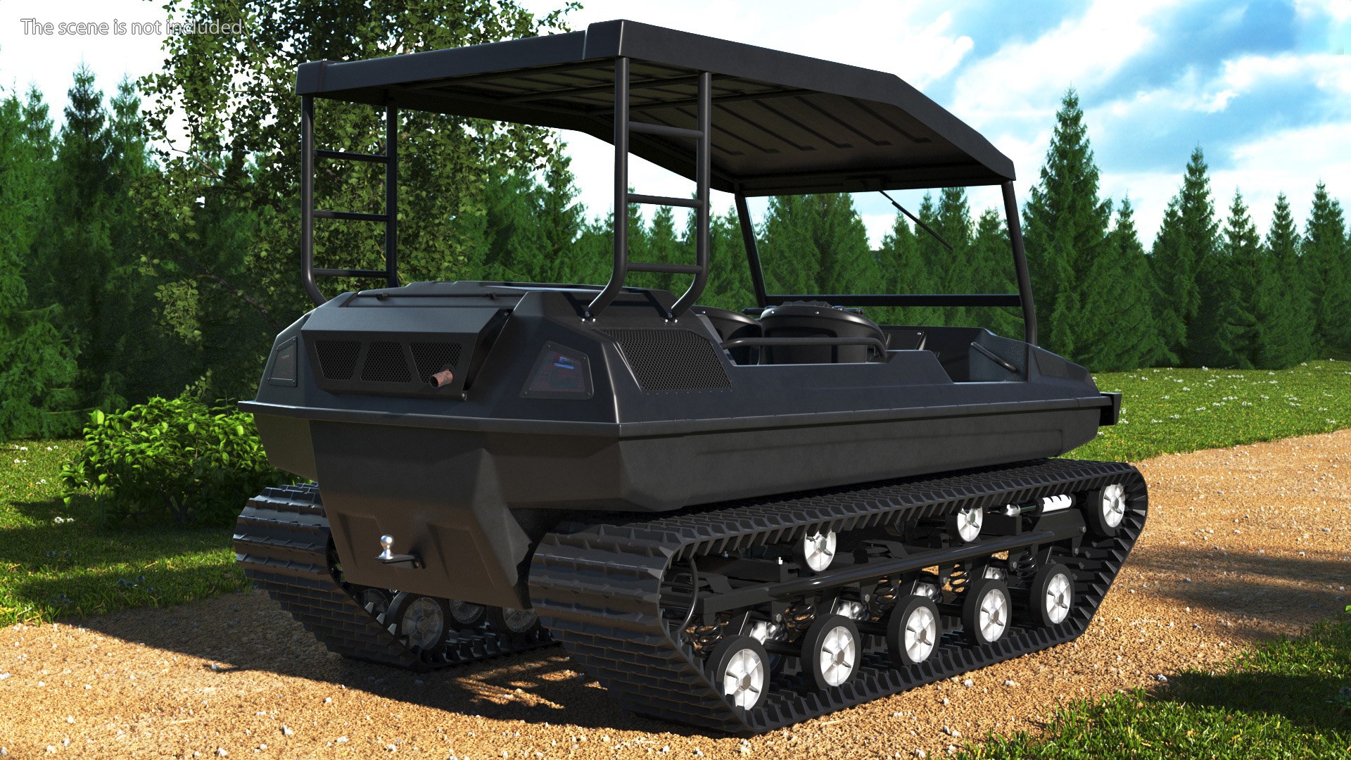 Black Multi Purpose Vehicle Rigged 3D model - TurboSquid 2002517