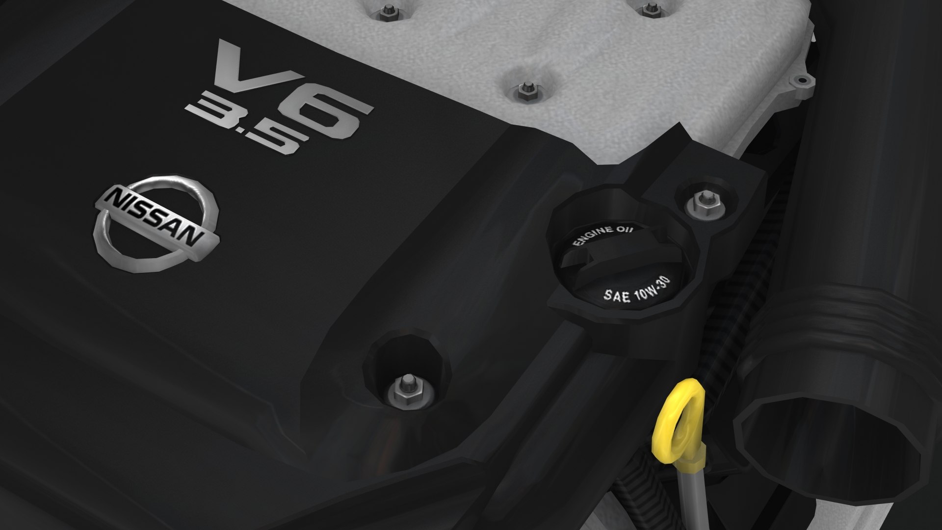 3D Parts Nissan 350z Vq35de - TurboSquid 1480000