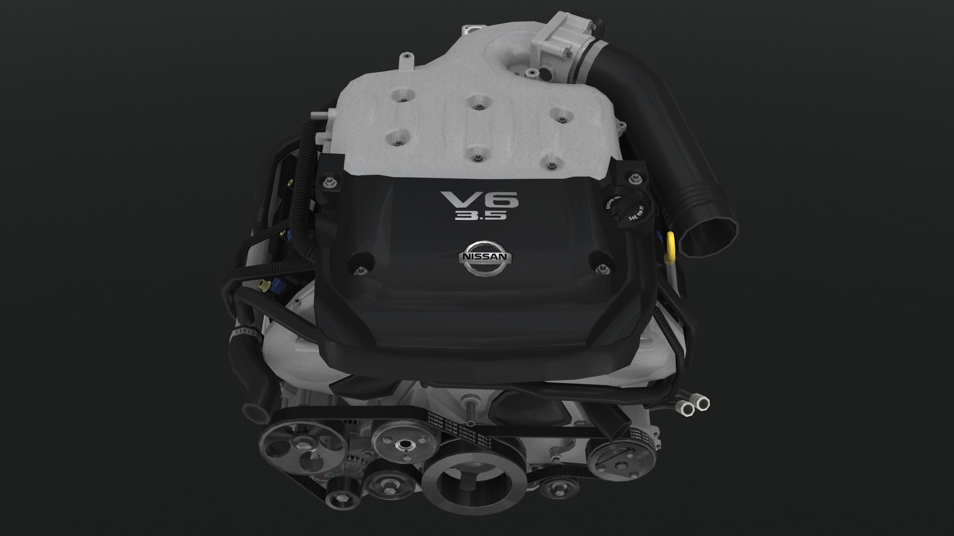 3D Parts Nissan 350z Vq35de - TurboSquid 1480000