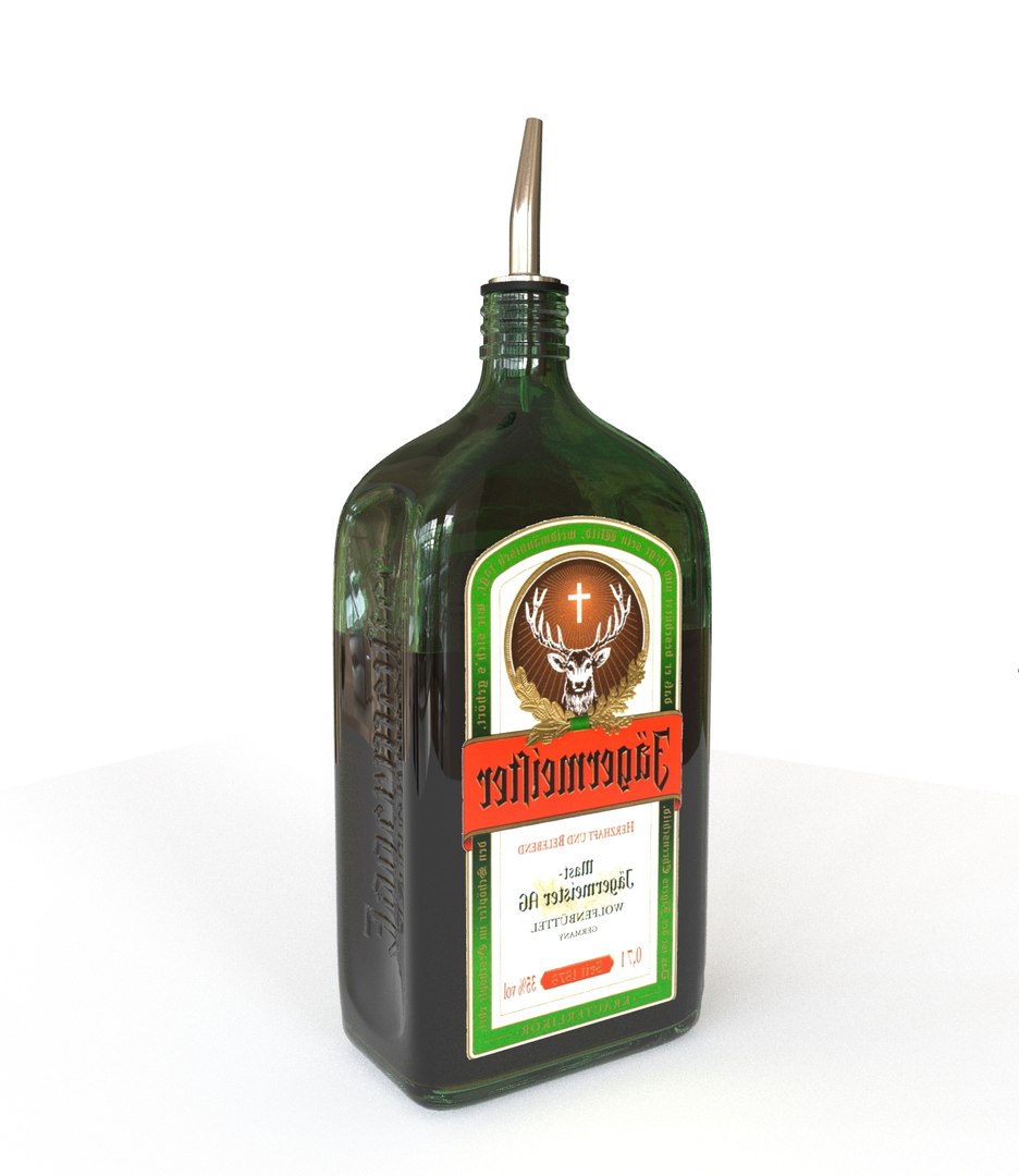 3d Bottles Shots Model