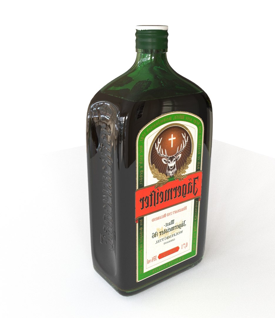 3d Bottles Shots Model