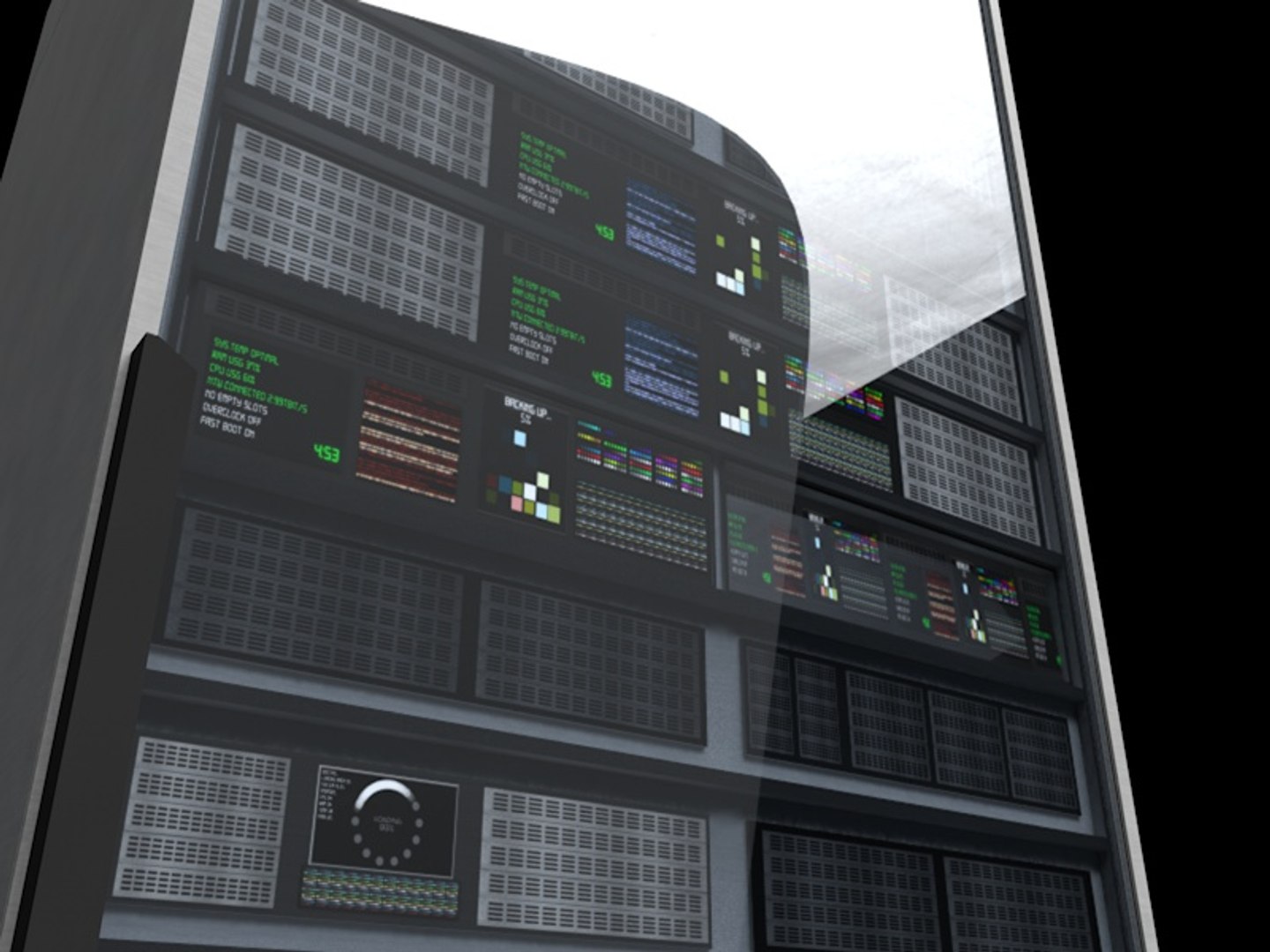 3d Server Unit Model