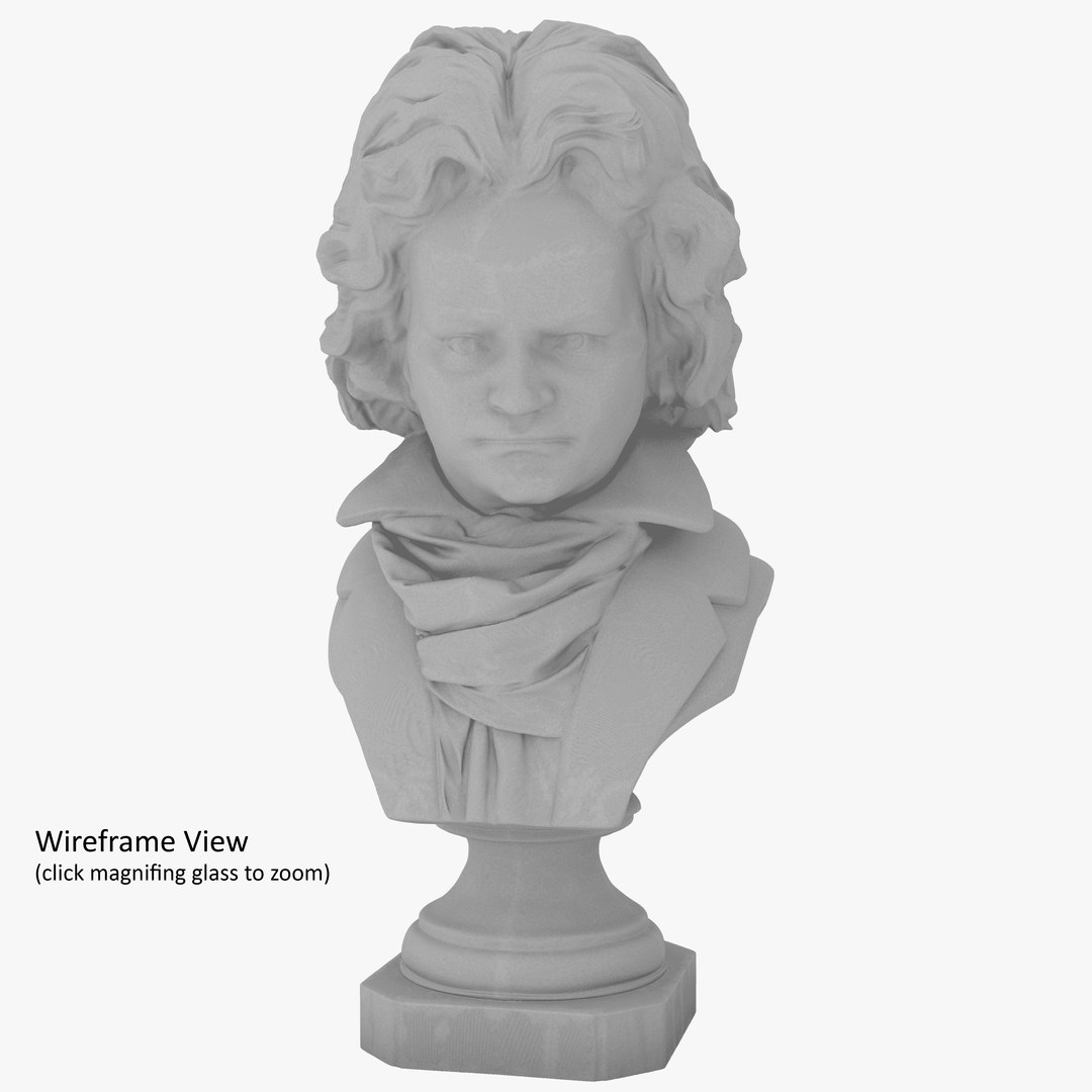 3d Model Bust Beethoven