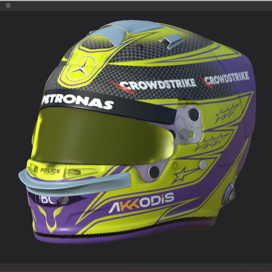 Hamilton Helmet 2022 3D Model - TurboSquid 1895407