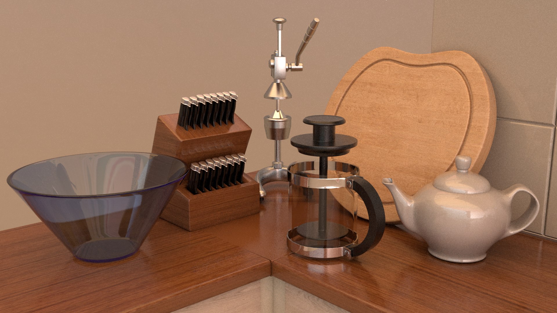 3D model laos Kitchen Props Set 01 - TurboSquid 1855459