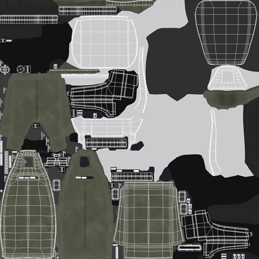 Medium Utility Helicopter Passenger Interior Model - TurboSquid 2304657