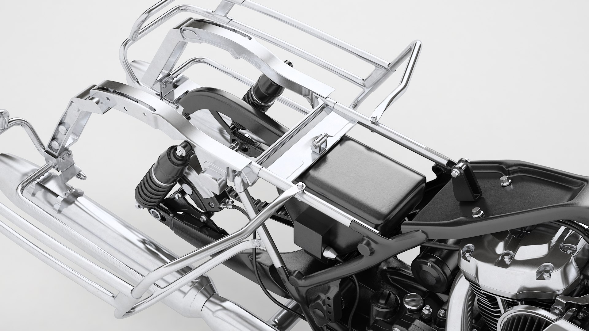 3D Generic Classic Motorcycle Frame 02 - TurboSquid 2397240