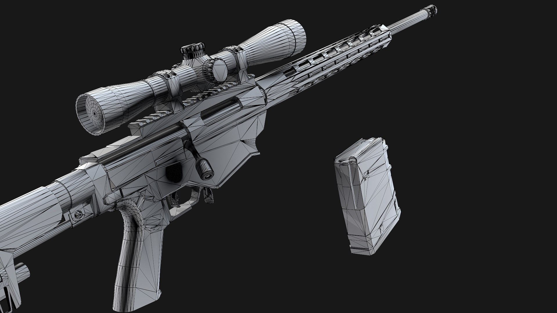 3D Ruger Rifle Aaa Games Model - TurboSquid 1432887