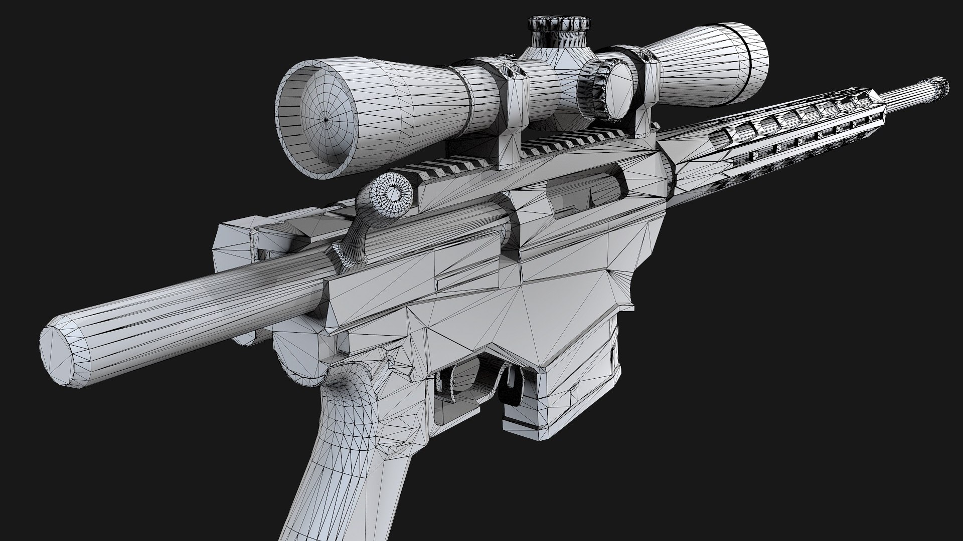 3D Ruger Rifle Aaa Games Model - TurboSquid 1432887