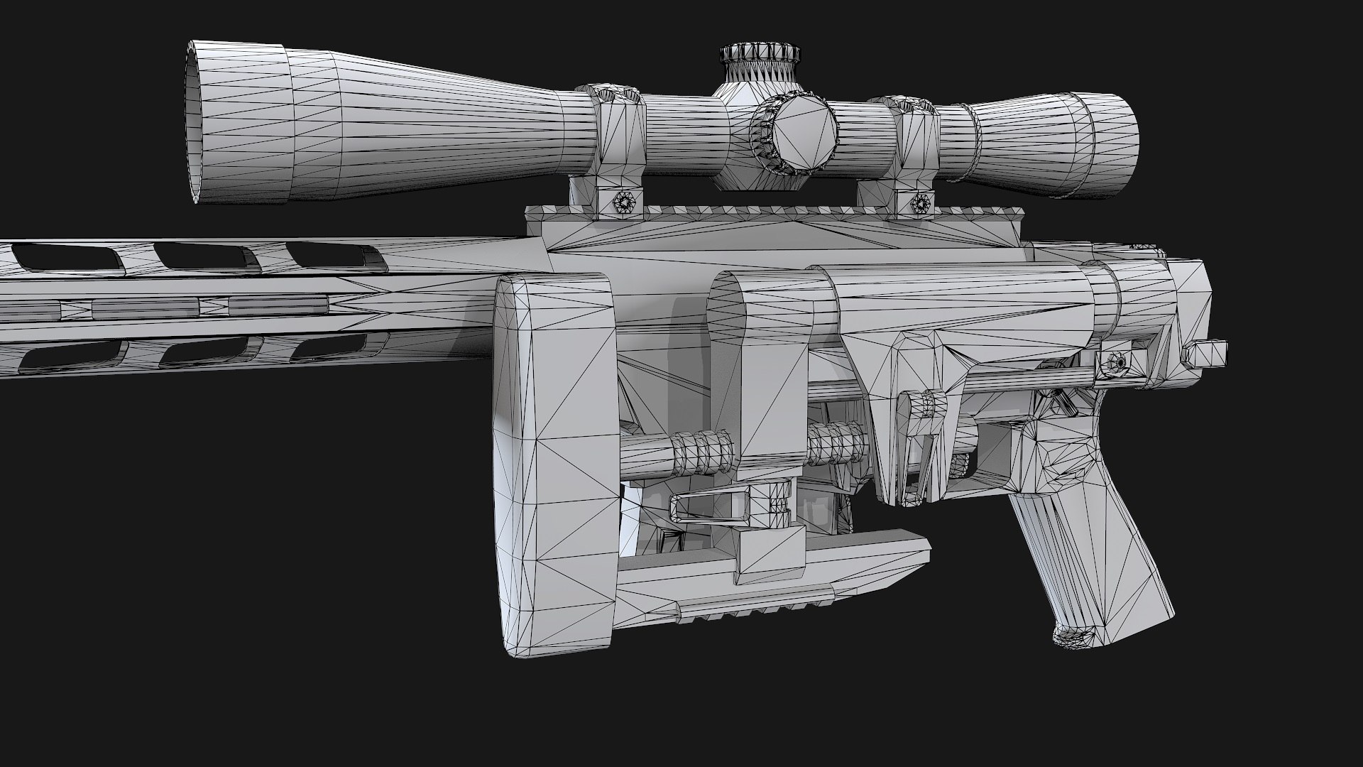 3D Ruger Rifle Aaa Games Model - TurboSquid 1432887