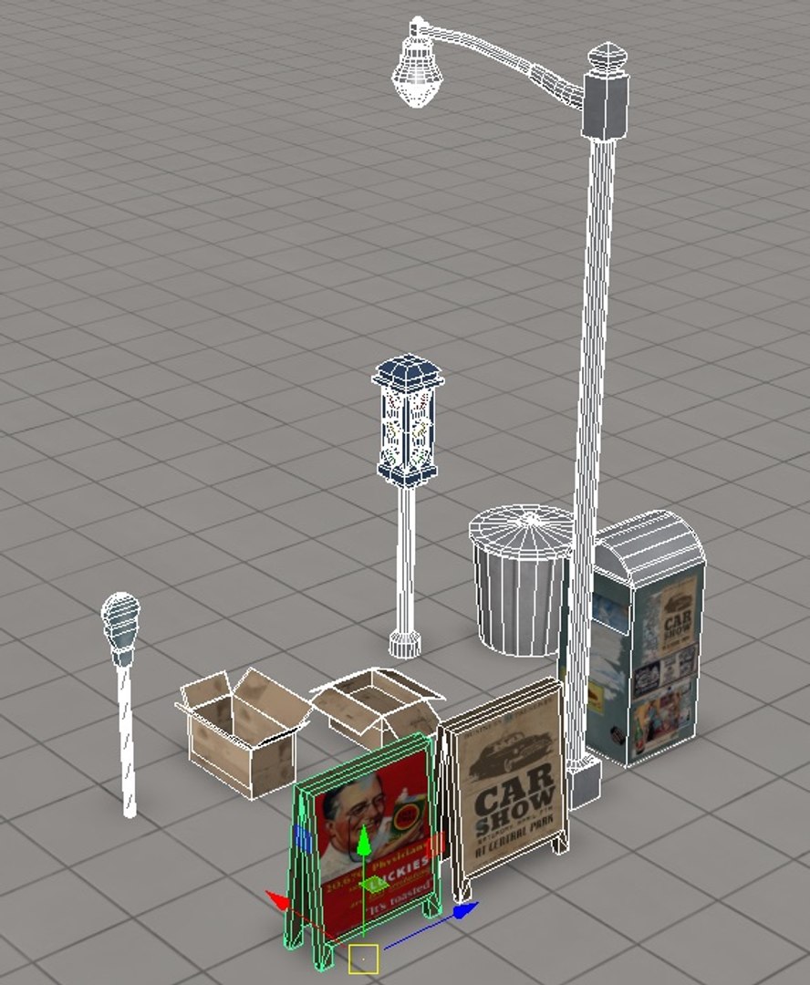 Props Street 3d Fbx