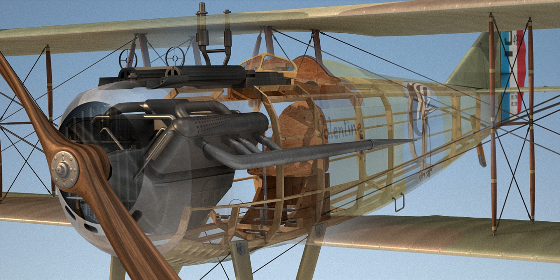 Spad S Xiii Biplane Model - TurboSquid 1424261