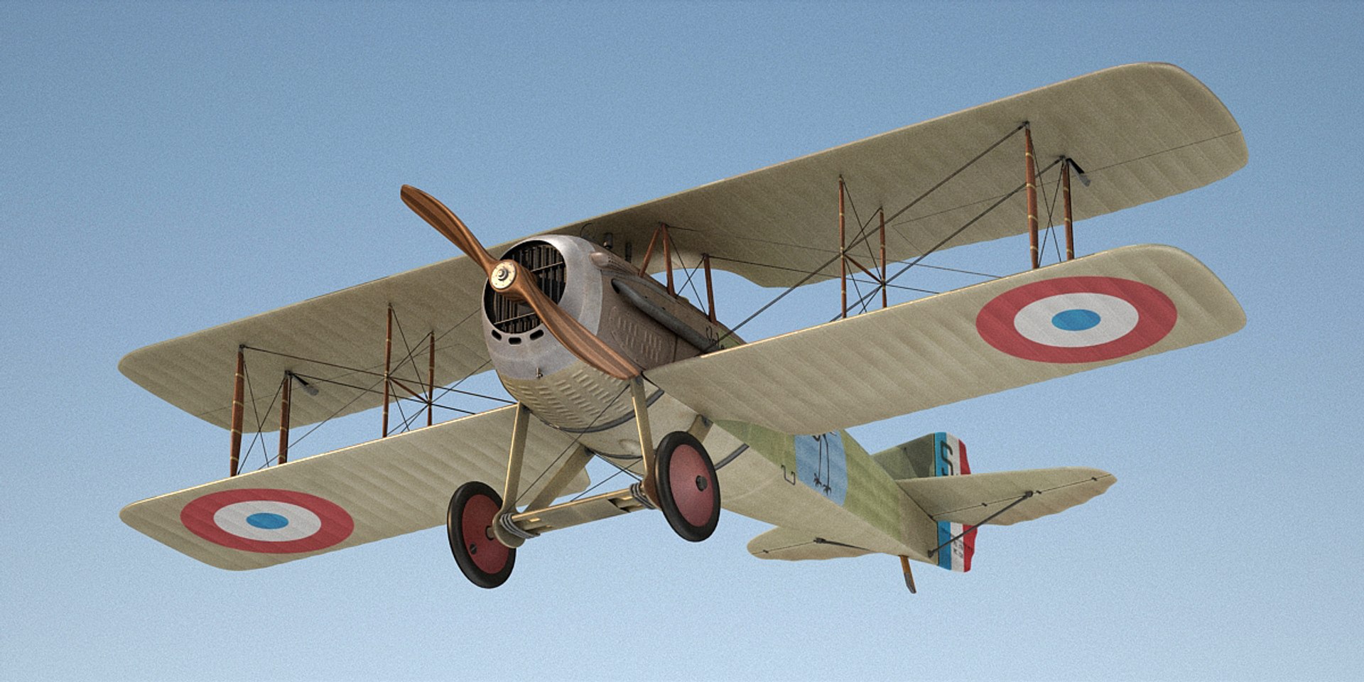 Spad S Xiii Biplane Model - TurboSquid 1424261