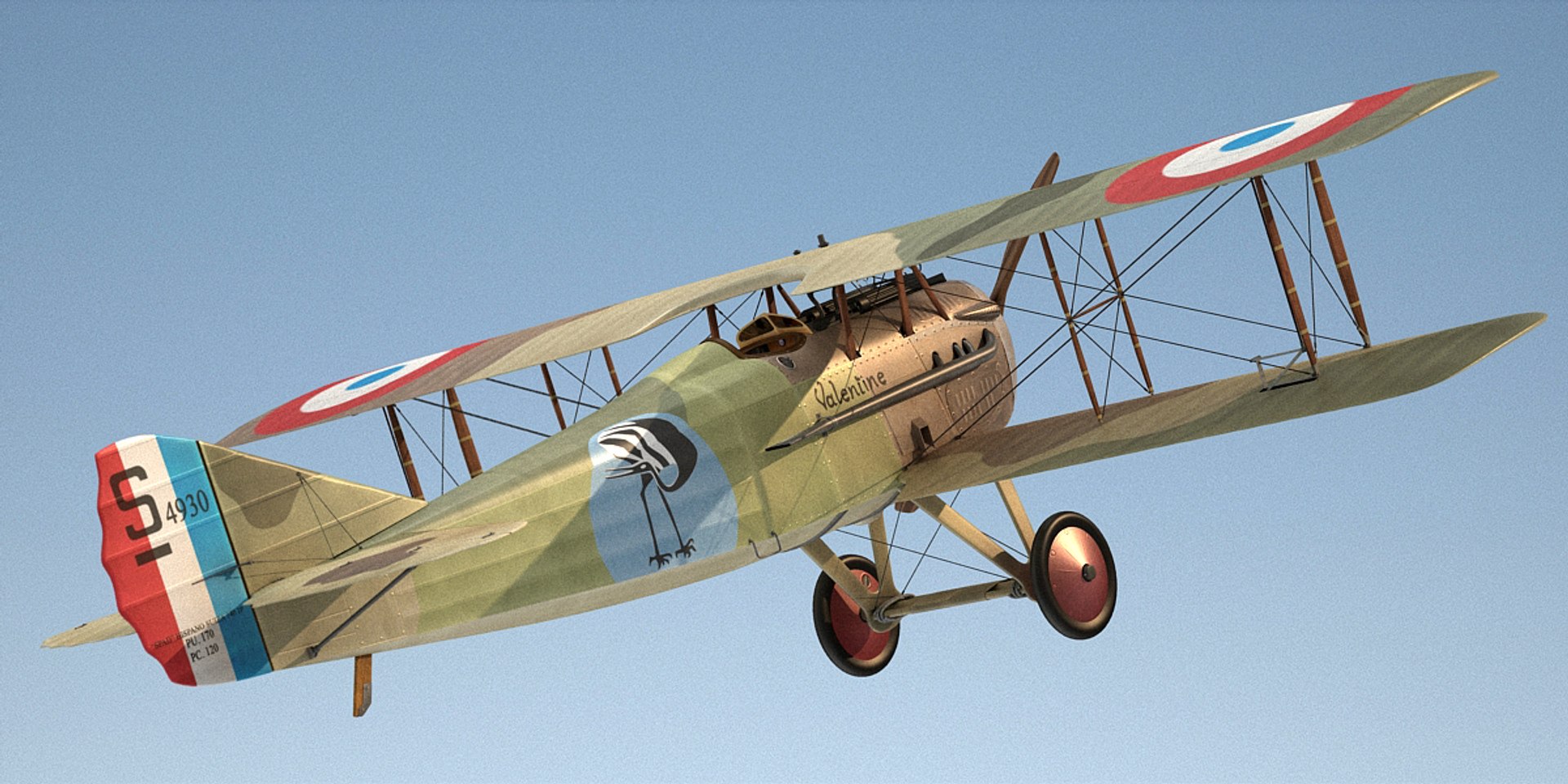 Spad S Xiii Biplane Model - TurboSquid 1424261