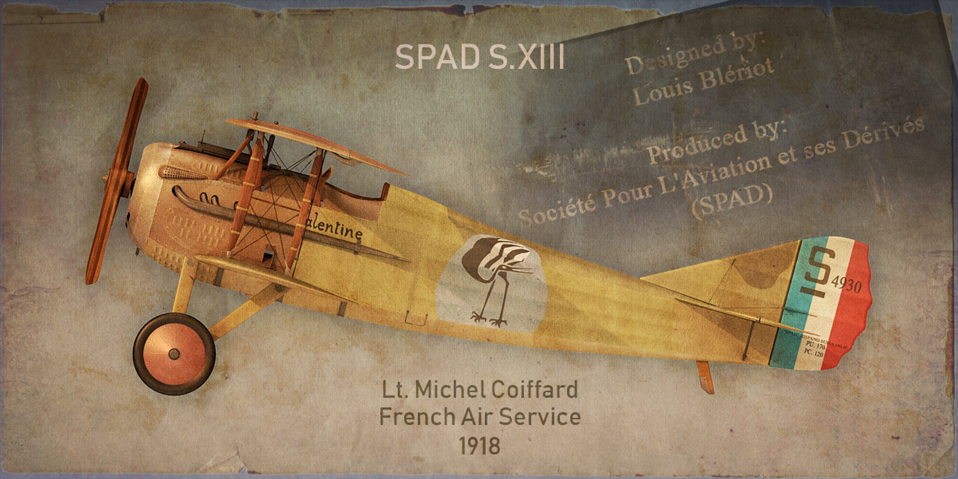Spad S Xiii Biplane Model - TurboSquid 1424261
