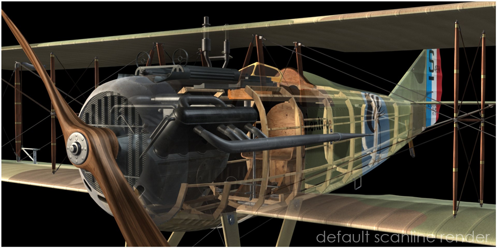 Spad S Xiii Biplane Model - TurboSquid 1424261