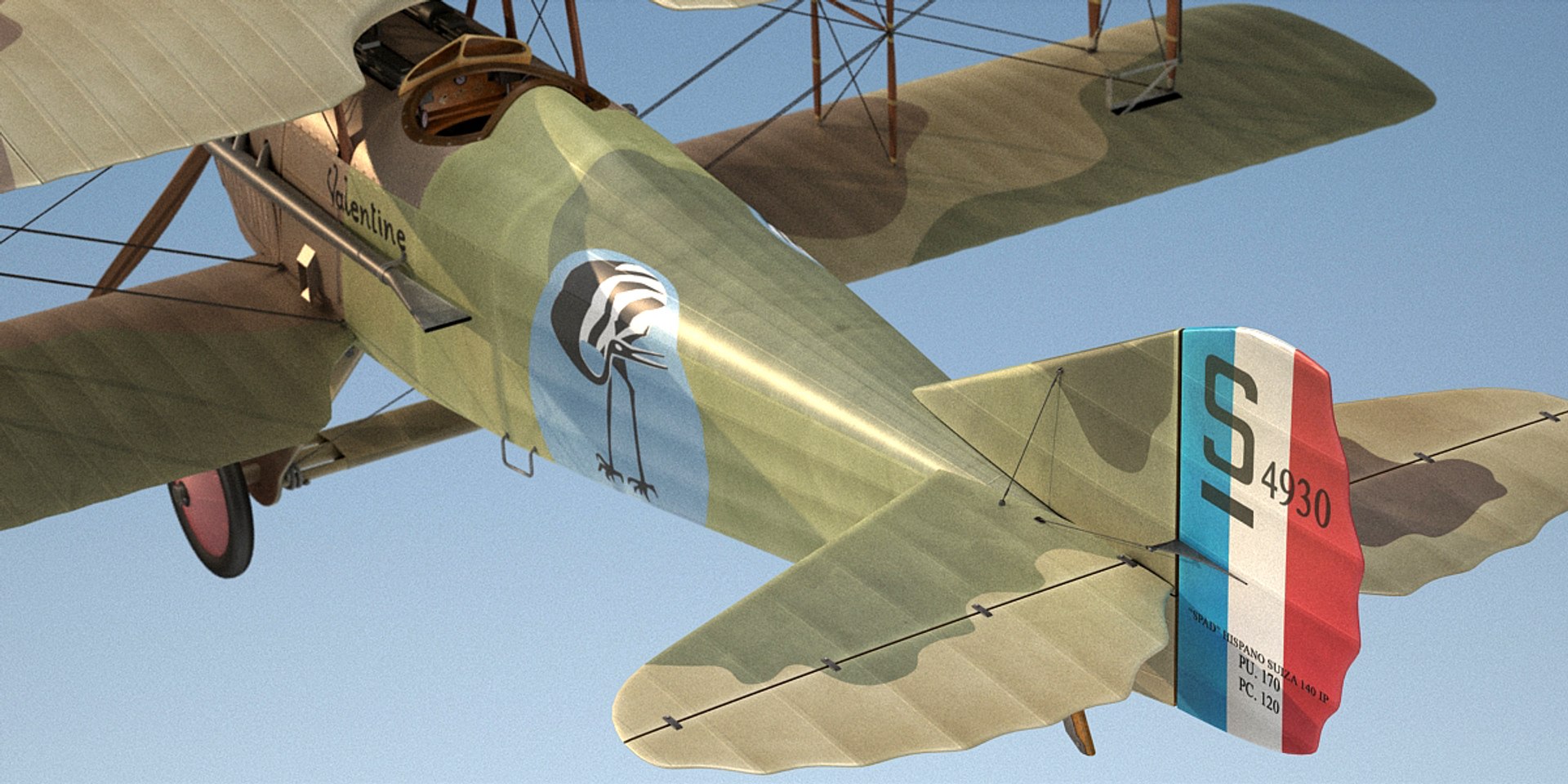 Spad S Xiii Biplane Model - TurboSquid 1424261