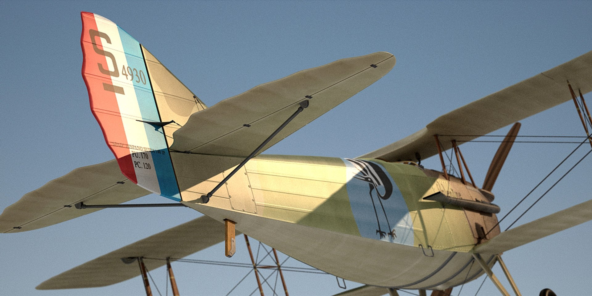 Spad S Xiii Biplane Model - TurboSquid 1424261