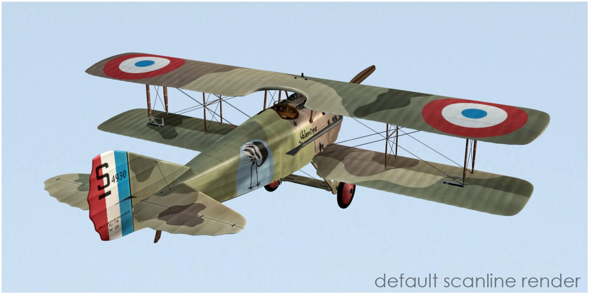 Spad S Xiii Biplane Model - TurboSquid 1424261