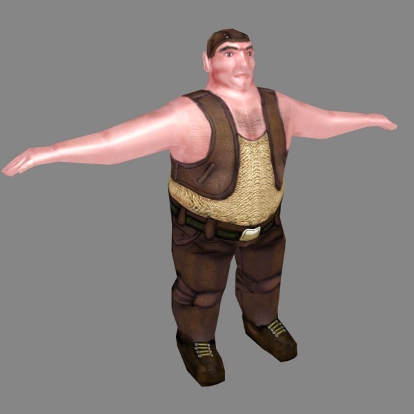 게임 캐릭터 - Eric Piggee 3D 모델 - TurboSquid 696219