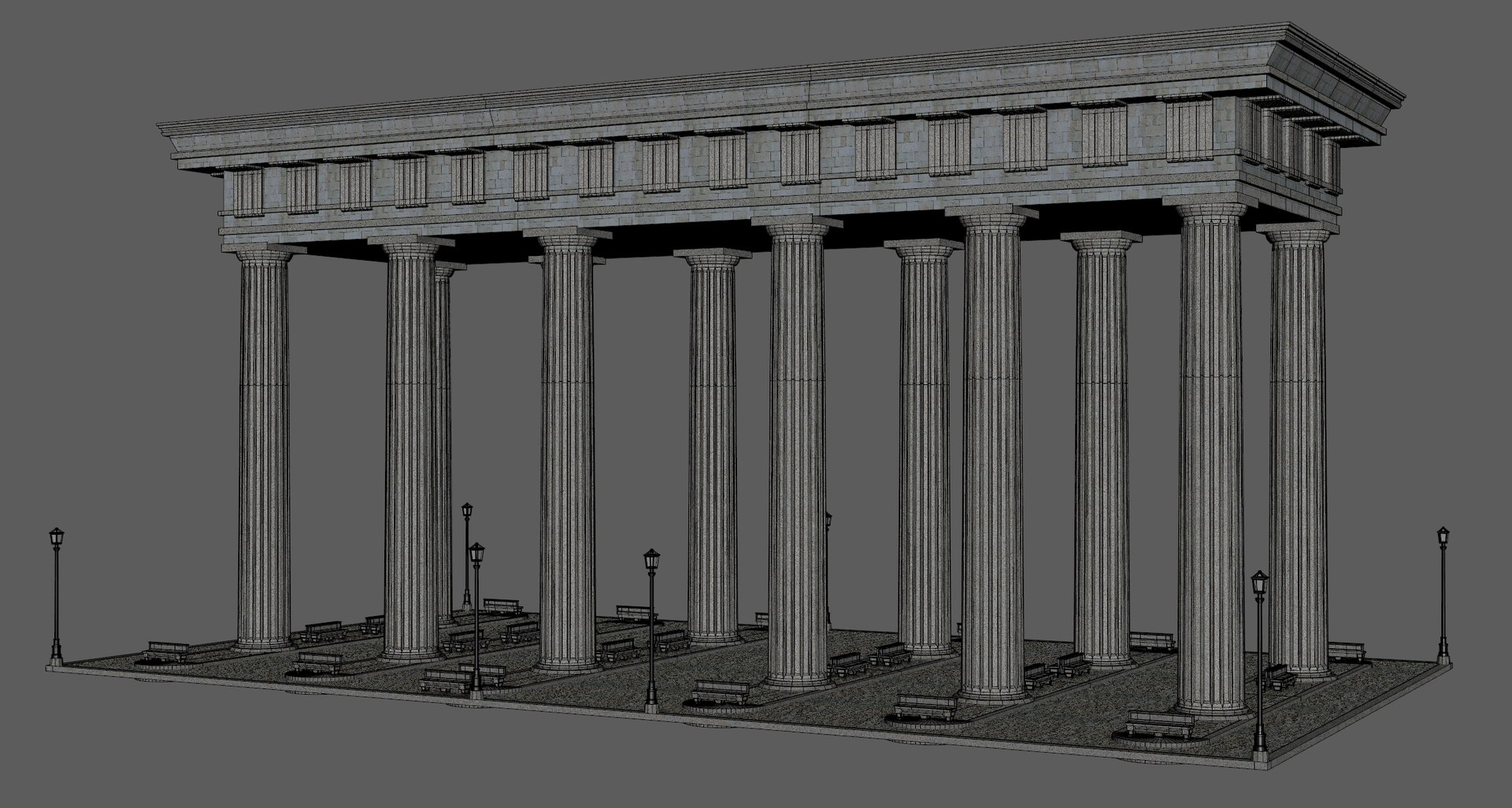3D Model Greek Temple - TurboSquid 1275127