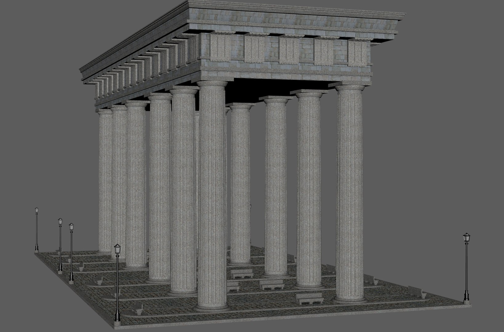 3D Model Greek Temple - TurboSquid 1275127