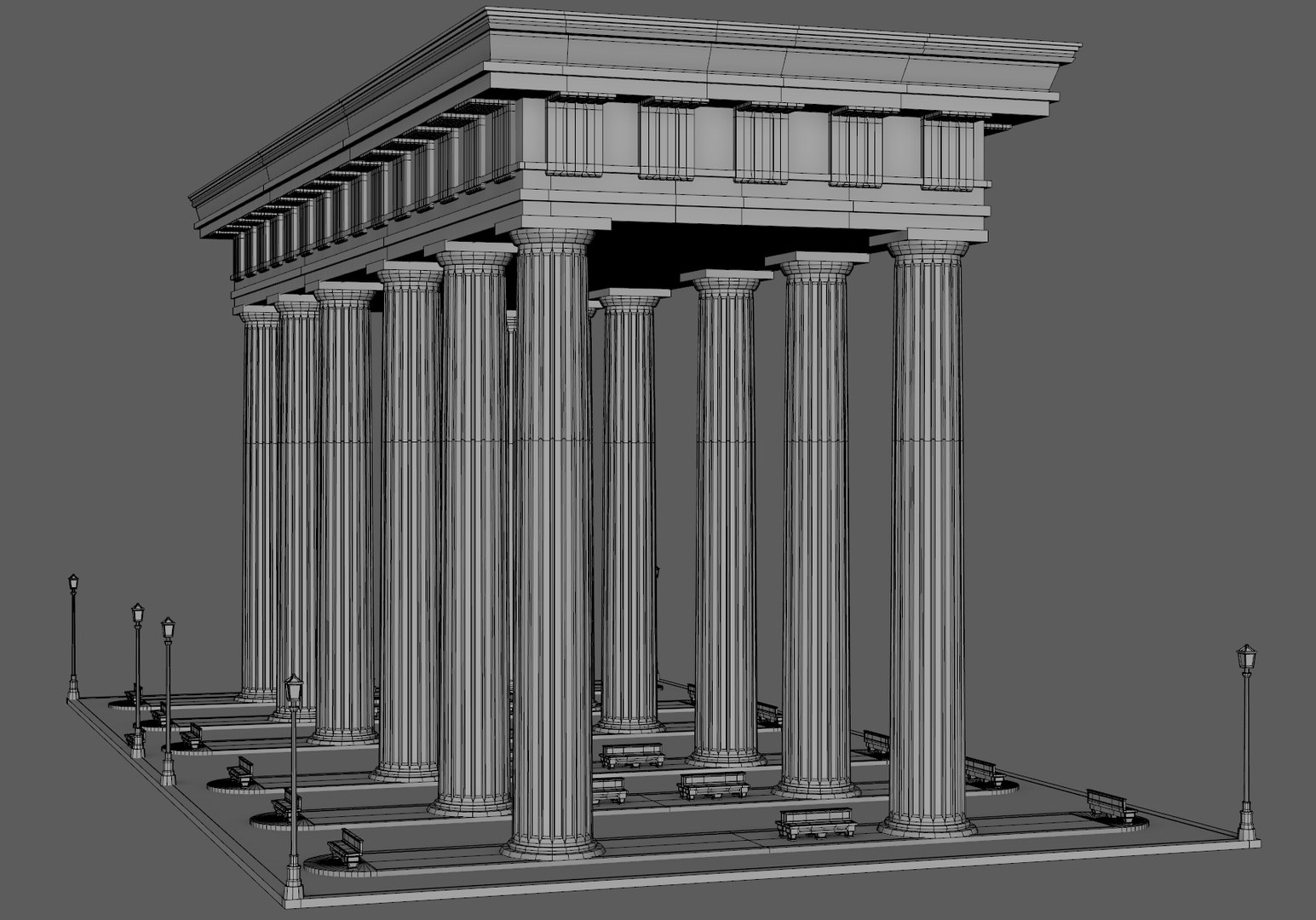 3D Model Greek Temple - TurboSquid 1275127