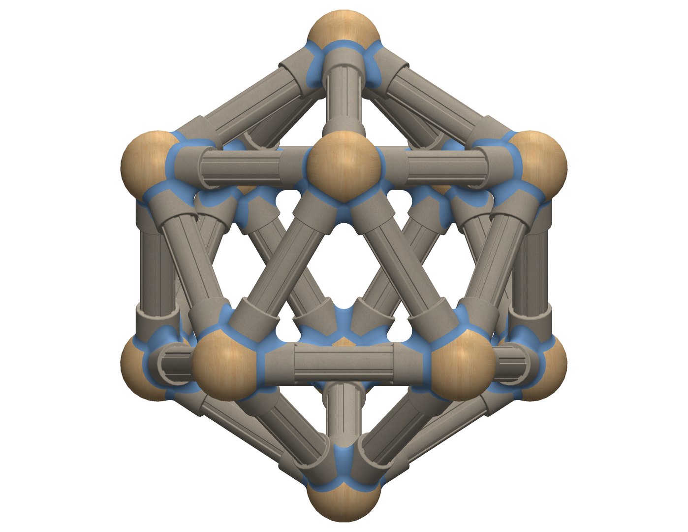 3D Icosahedral Structures With Atoms - TurboSquid 2207938