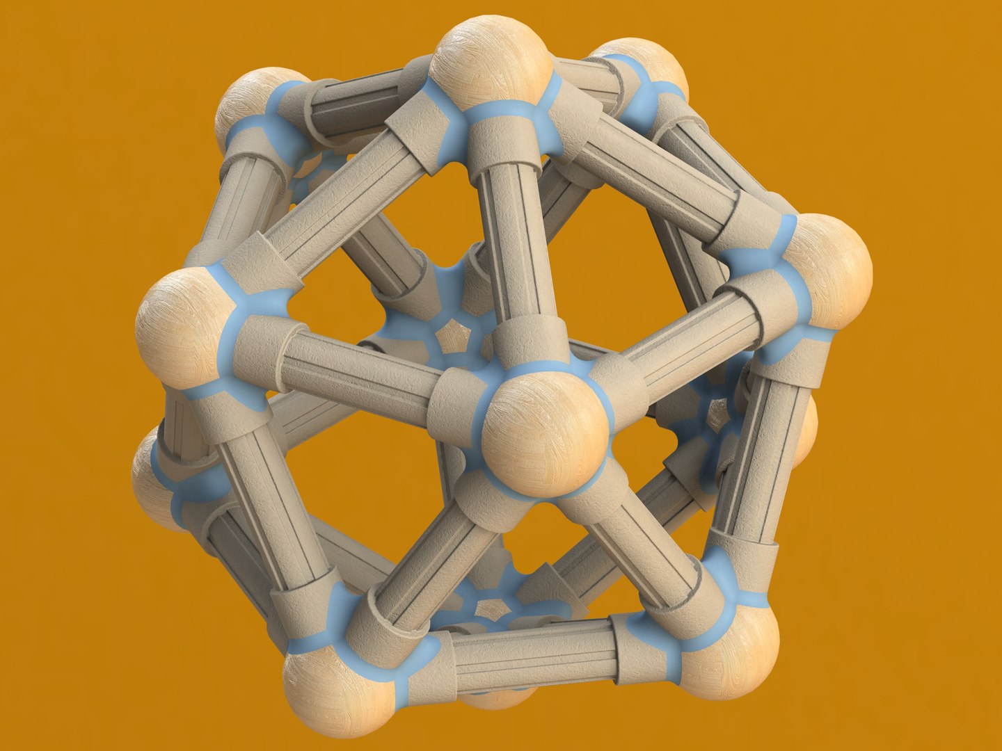 3D Icosahedral Structures With Atoms - TurboSquid 2207938