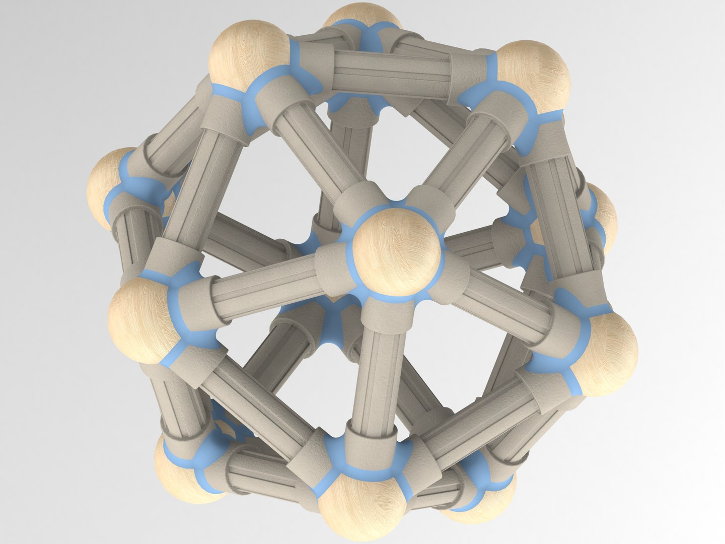 3D Icosahedral Structures With Atoms - TurboSquid 2207938