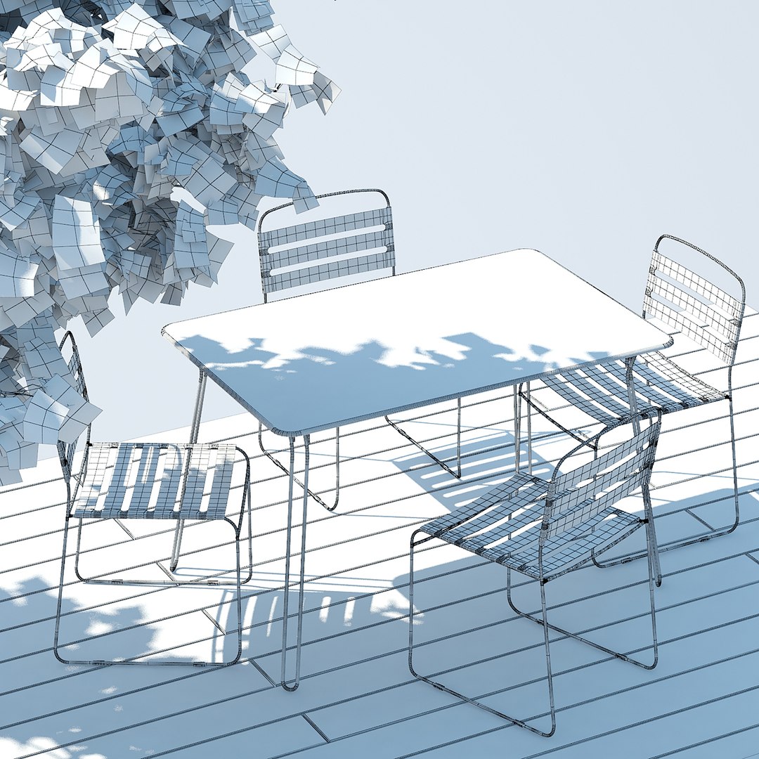 Patio Model - TurboSquid 2017048