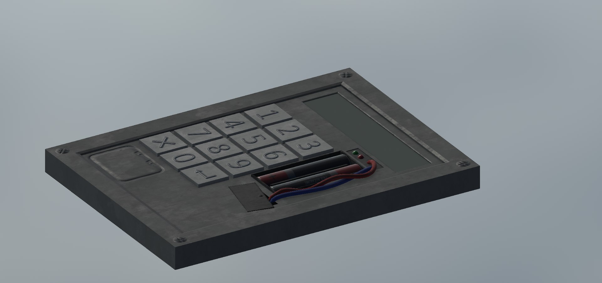 Keypad Lock Asset Low-poly 3D Model - TurboSquid 1231964