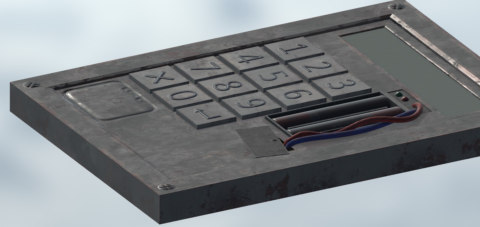 Keypad Lock Asset Low-poly 3D Model - TurboSquid 1231964