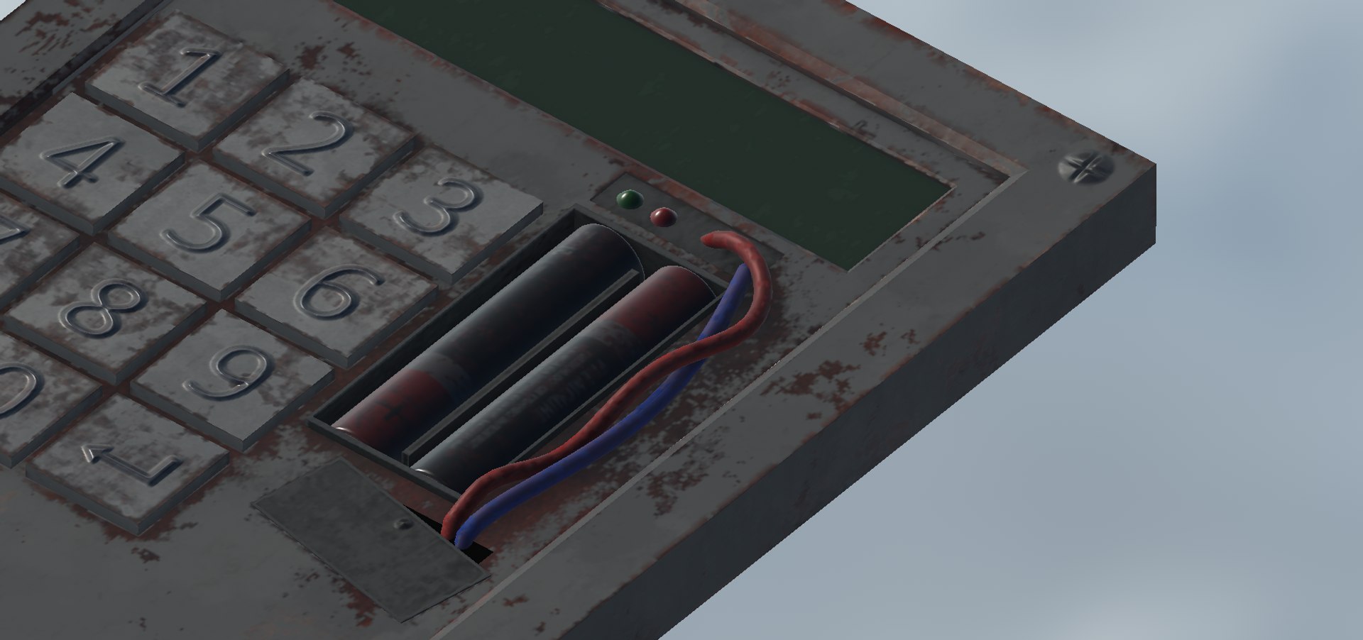 Keypad Lock Asset Low-poly 3D Model - TurboSquid 1231964