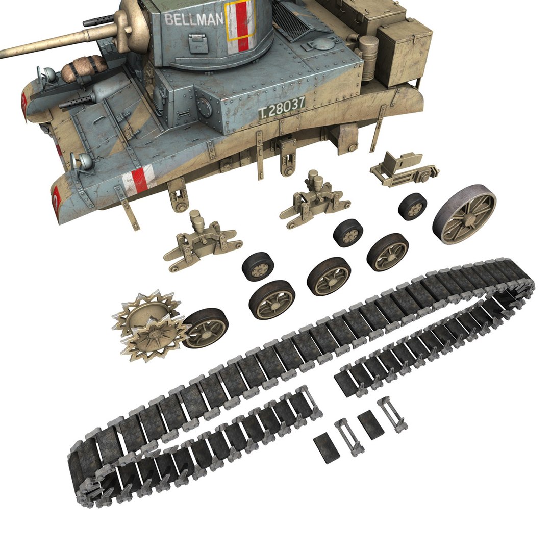 3d Model British - M3 Light Tank