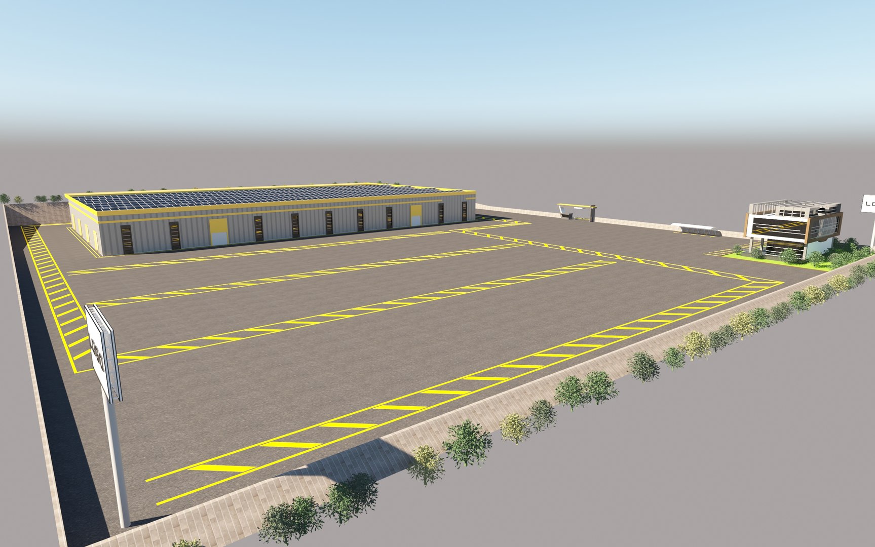 3D Generic Factory Executive Building Model - TurboSquid 1972426