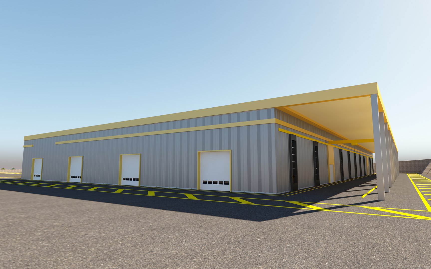 3D Generic Factory Executive Building Model - TurboSquid 1972426