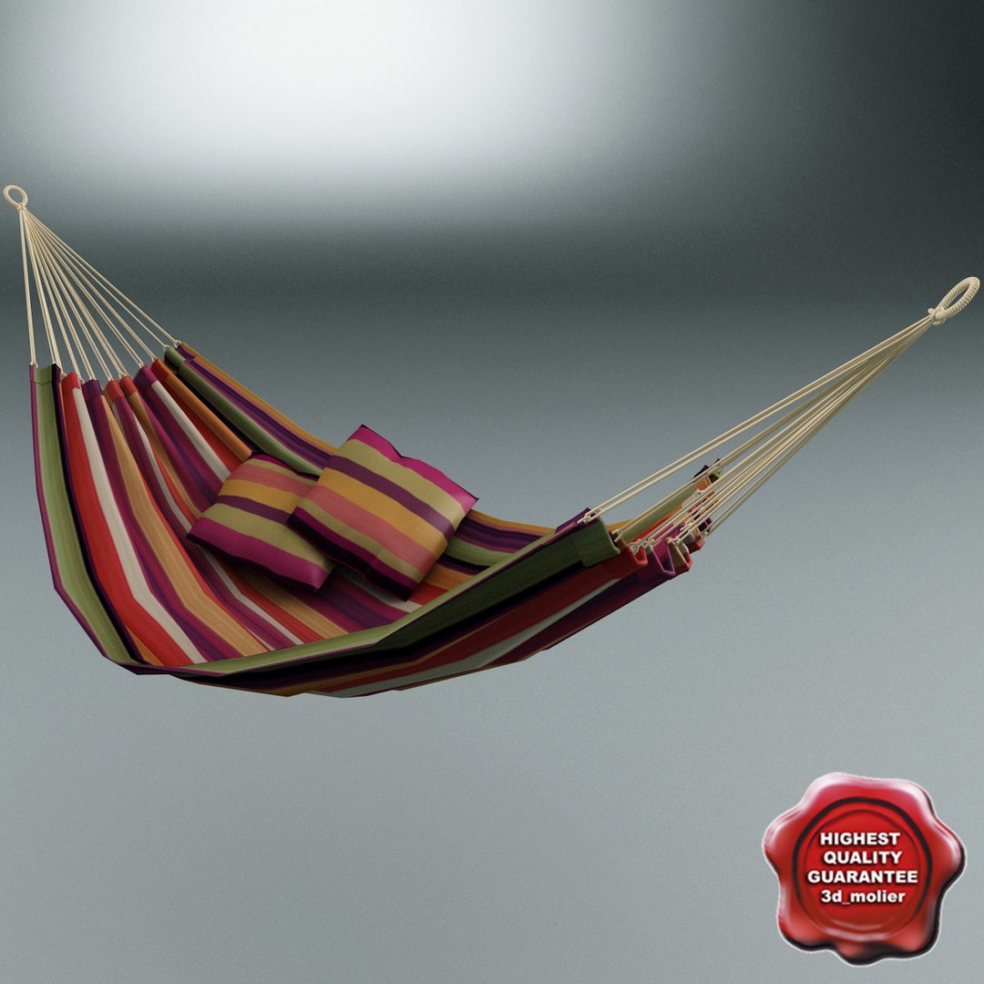 3dsmax Hammocks Set Modelled