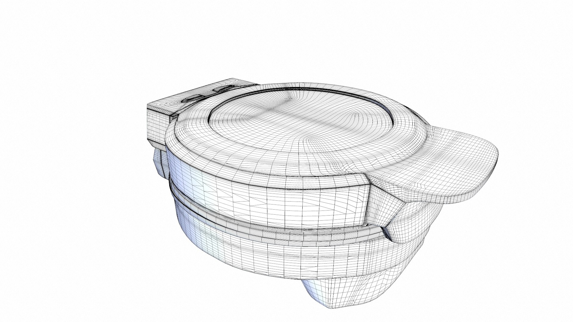 3D Uncanny Brands Bob Ross Waffle Maker - TurboSquid 2389992