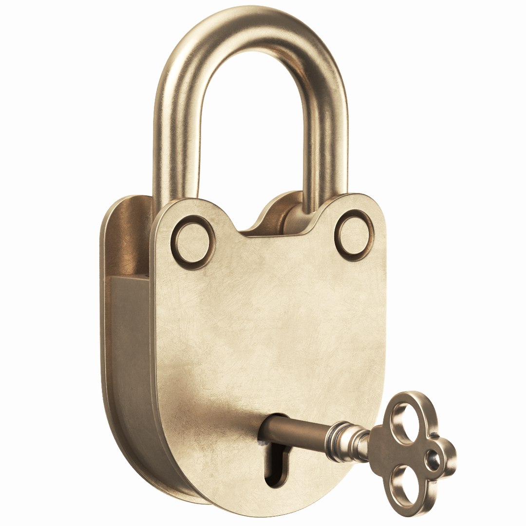 3D Model Real Padlock Key - TurboSquid 1481422