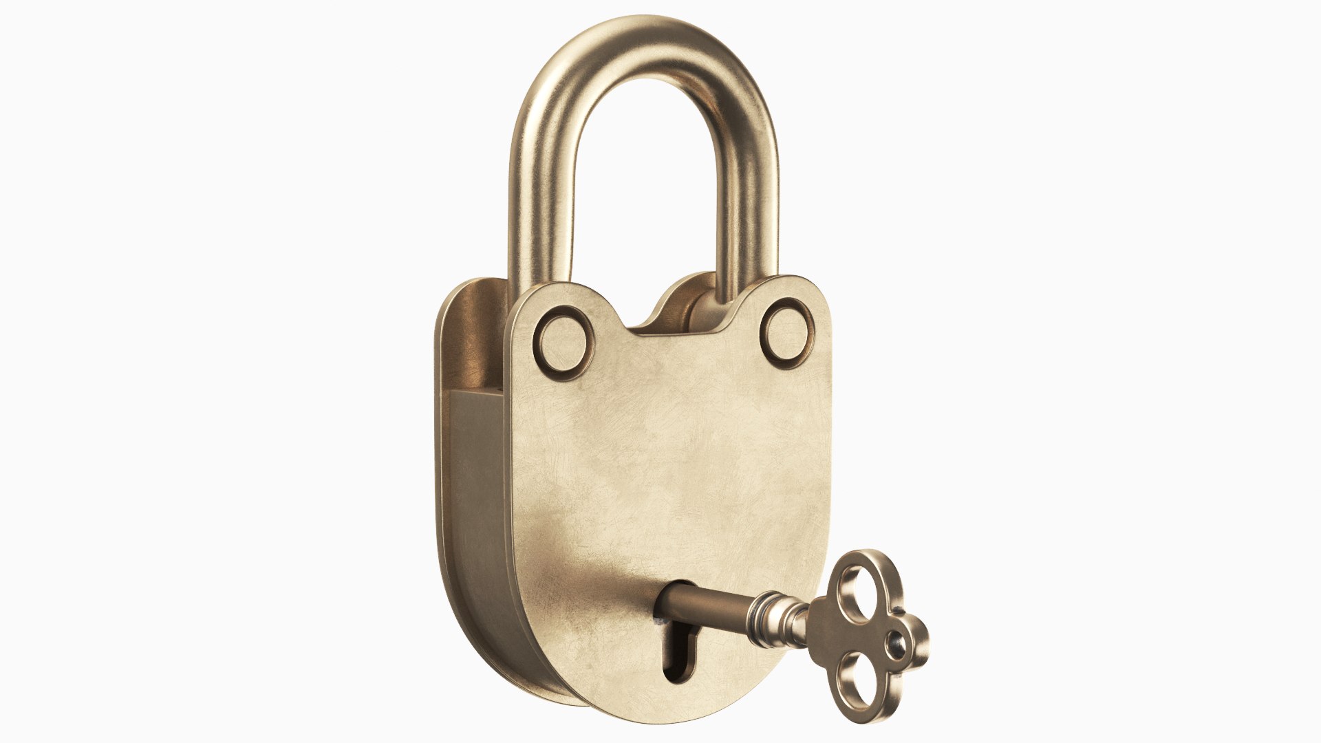3D Model Real Padlock Key - TurboSquid 1481422