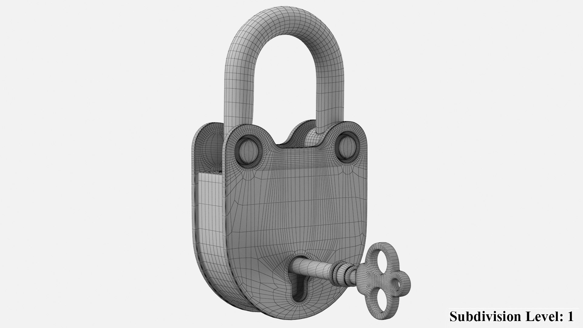 3D Model Real Padlock Key - TurboSquid 1481422