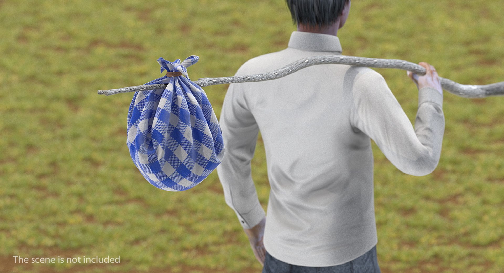 3D Model Sack Package Hobo - TurboSquid 1416880