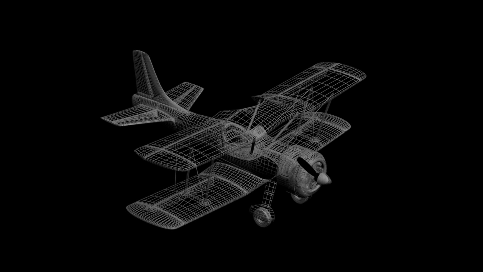 Biplane Aircraft 3D Model - TurboSquid 1804949