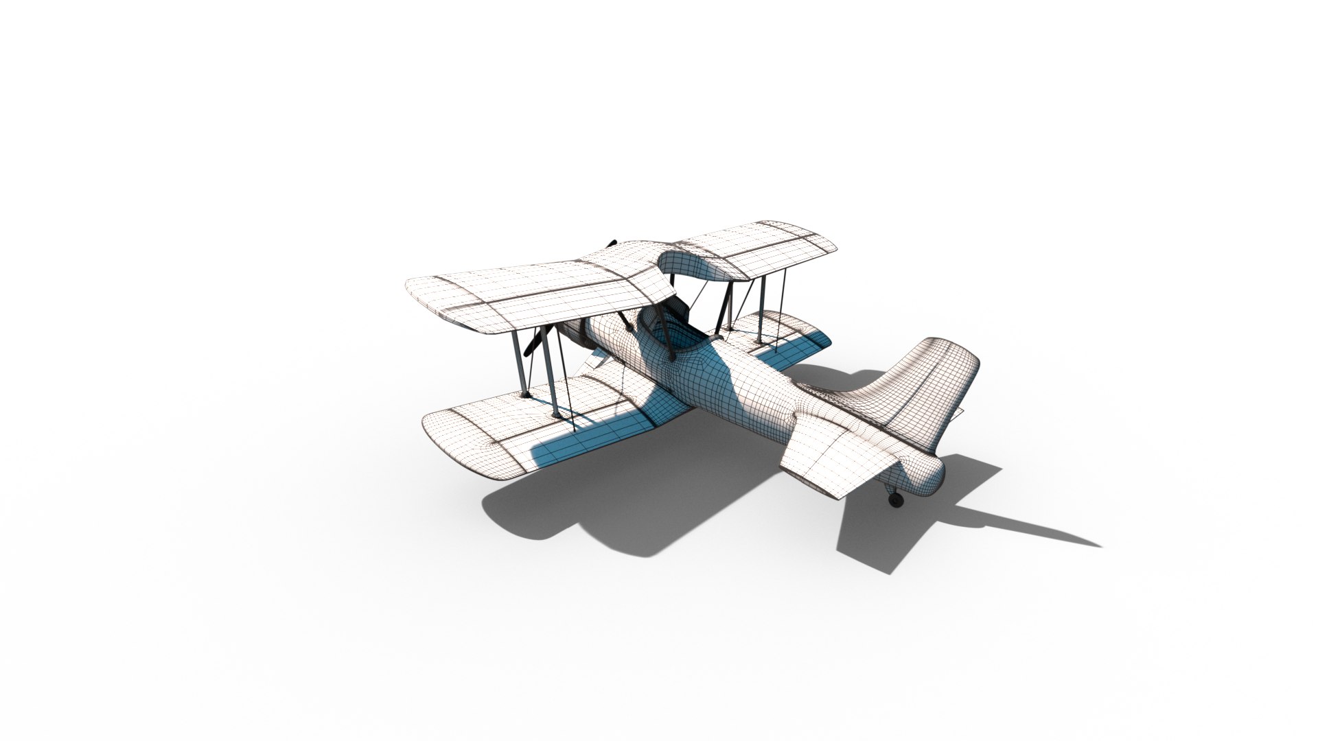 Biplane Aircraft 3D Model - TurboSquid 1804949