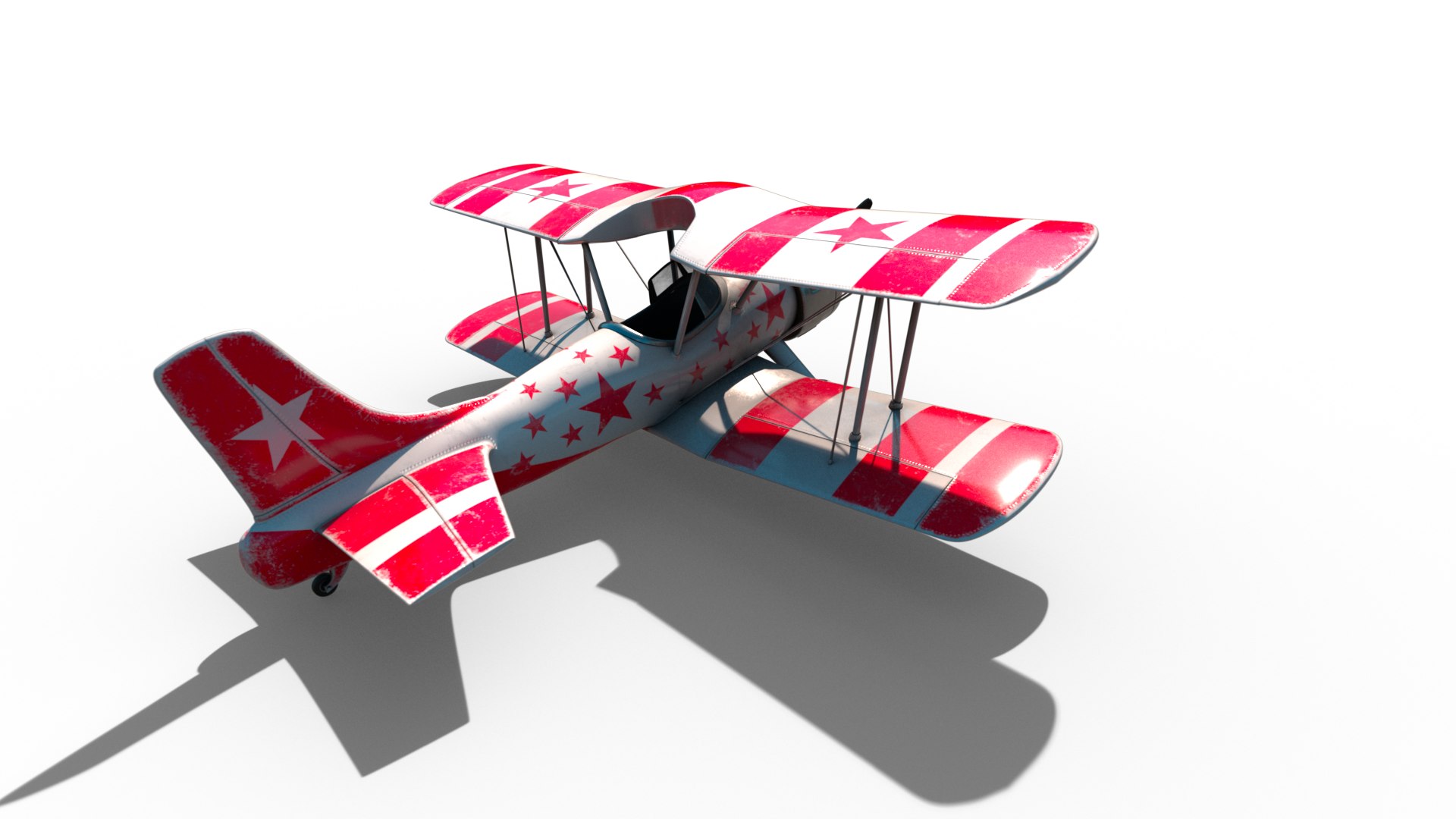 Biplane Aircraft 3D Model - TurboSquid 1804949