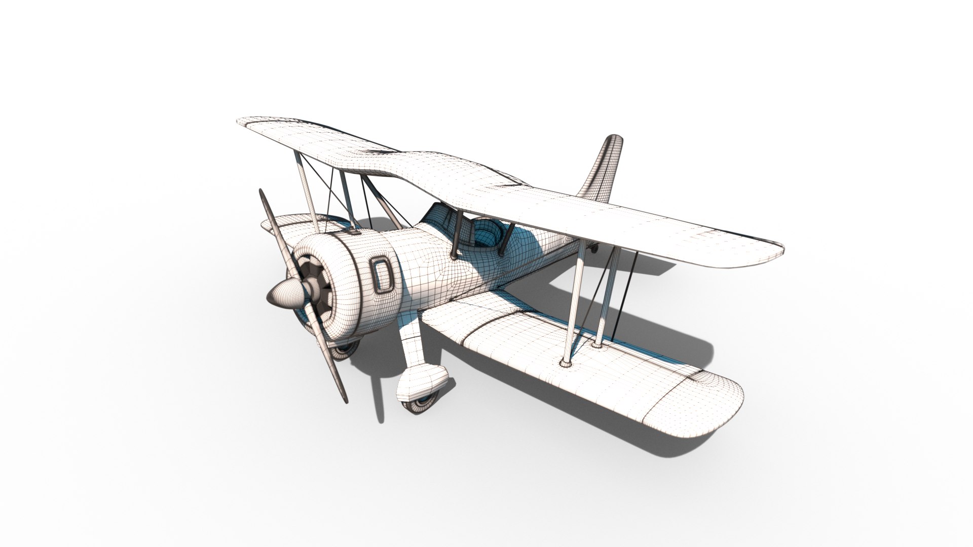 Biplane Aircraft 3D Model - TurboSquid 1804949