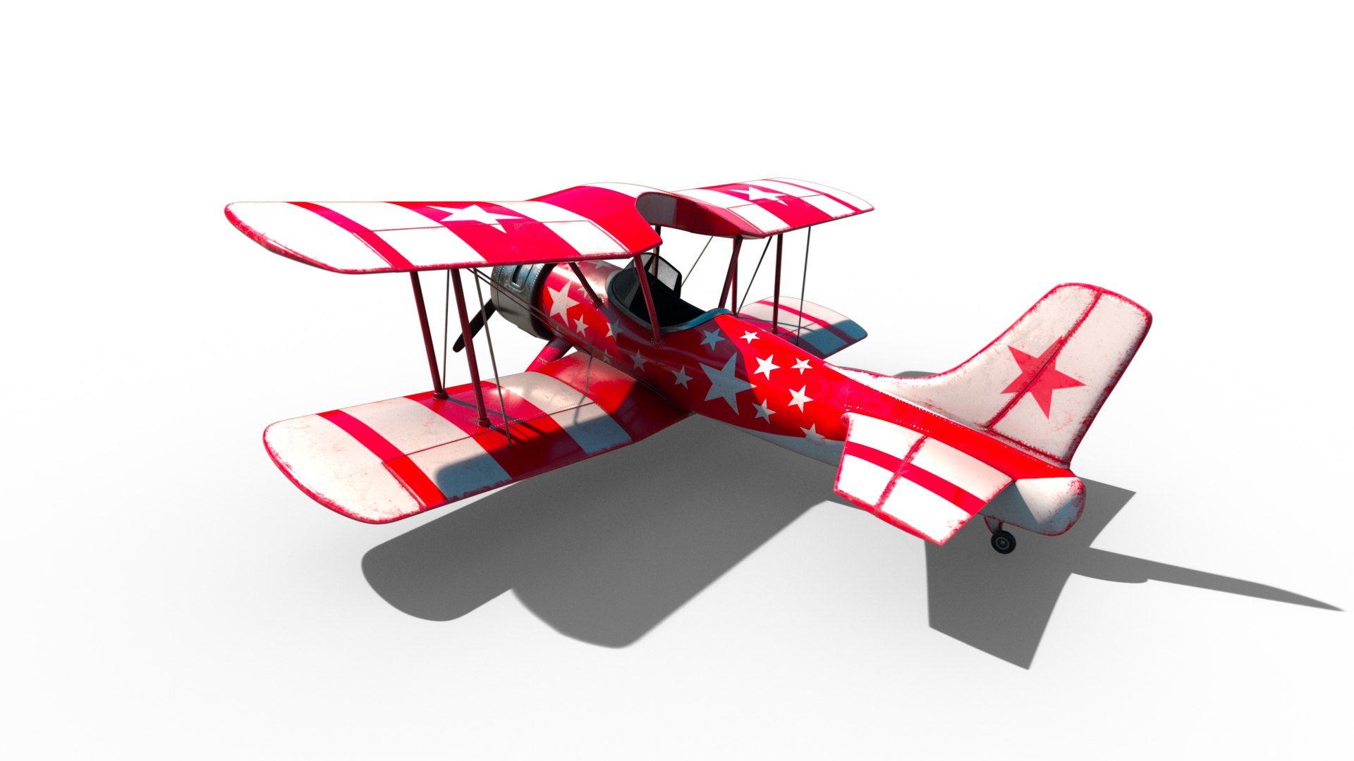 Biplane Aircraft 3D Model - TurboSquid 1804949