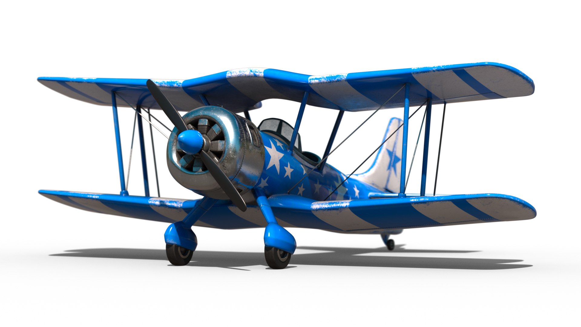 Biplane Aircraft 3D Model - TurboSquid 1804949